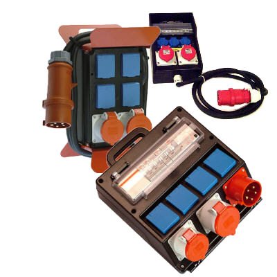 Stromverteiler für Baustelle, Werkstatt, Gewerbe und Haus