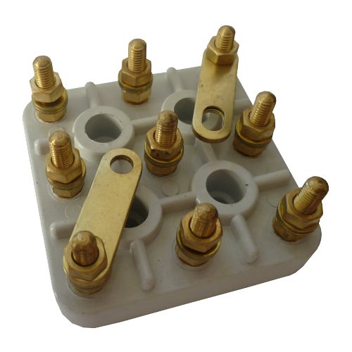 Klemmbrett, Motorklemmbrett 9-polig. 80 x 80 x 45mm